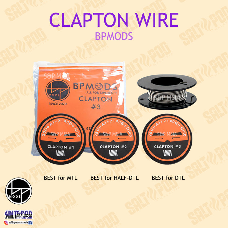 BP MODS : CLAPTON WIRE RECOIL DIY – Salt & Pod Malaysia