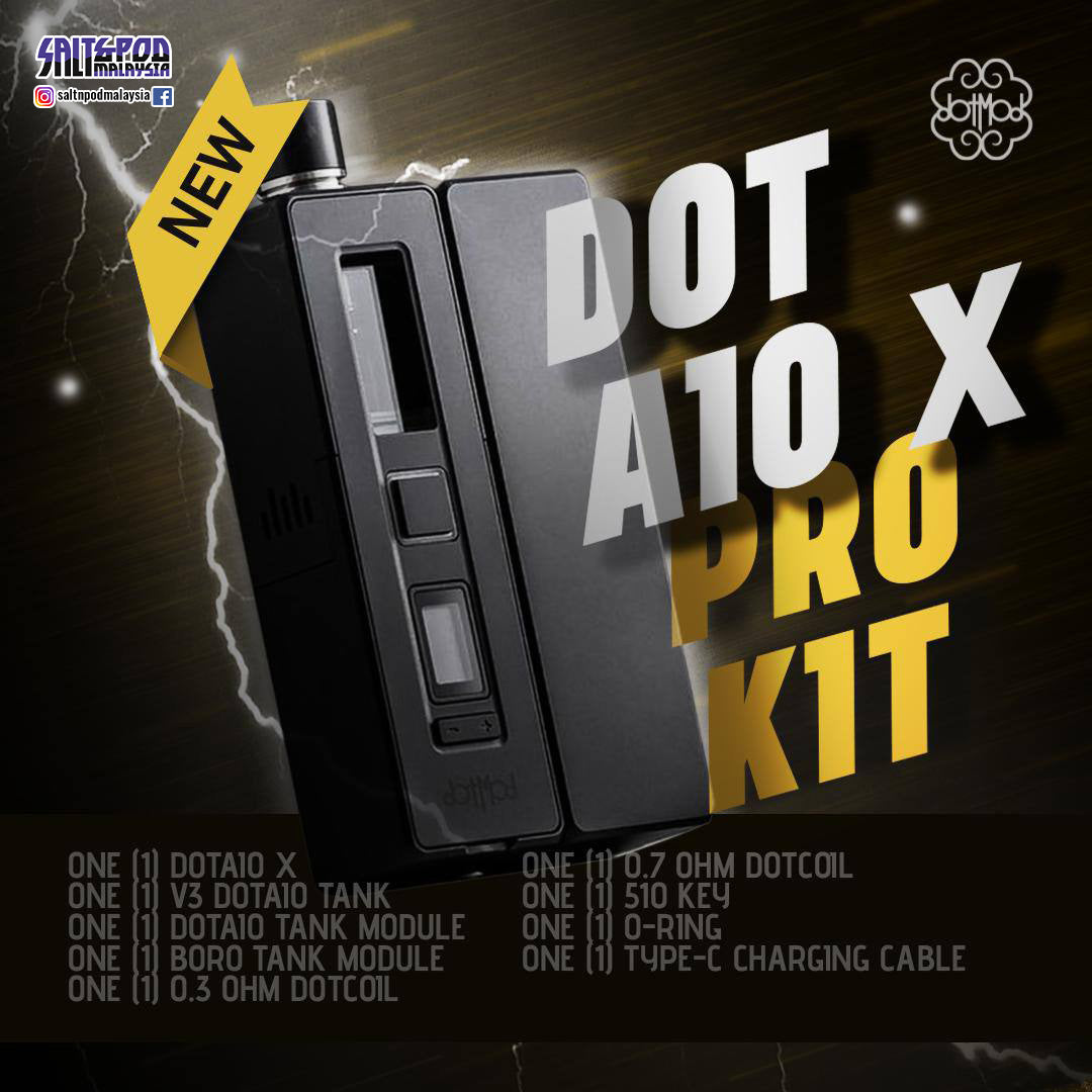 DOTMOD : DOTAIO X PRO 60W PRO Kit Pod Mod – S&P MY