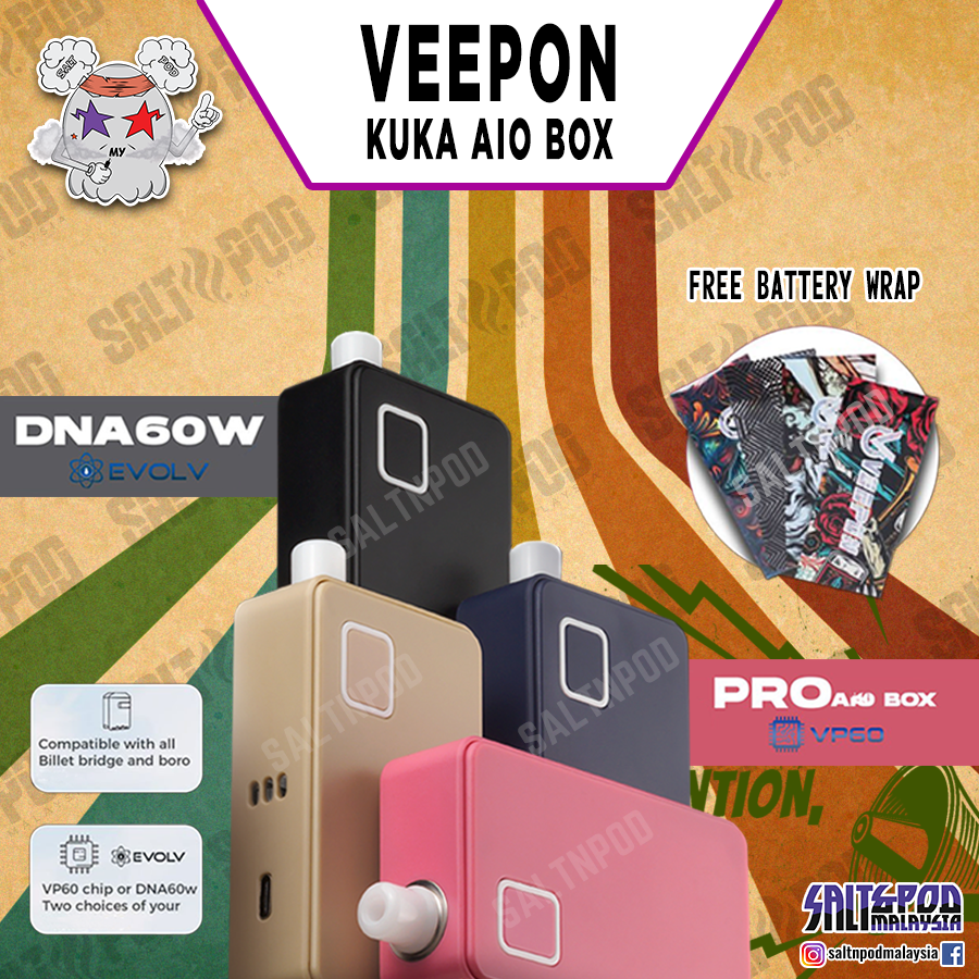 VEEPON : KUKA AIO BOX DNA60 & VP60 PRO VERSION – Salt & Pod Malaysia