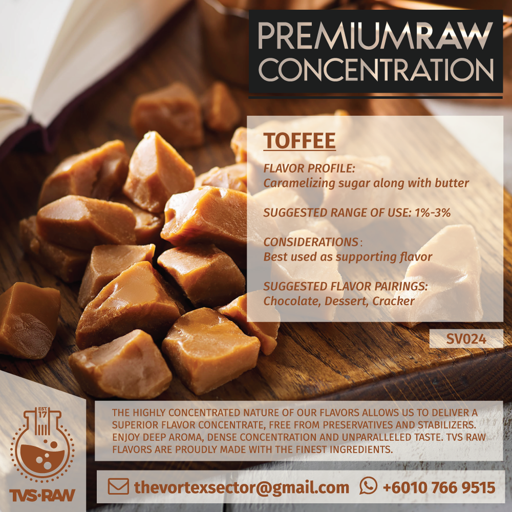 CONCENTRATE RAW : SV024 TOFFEE – S&P MY