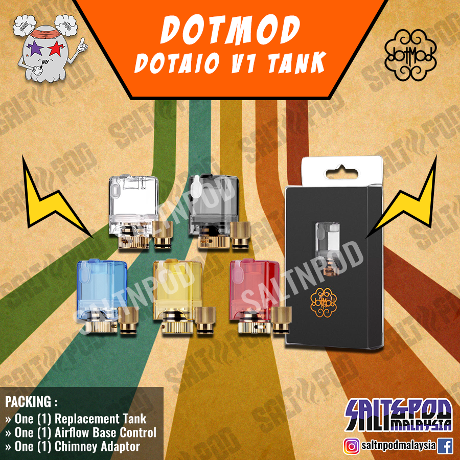 DOTMOD : DOTAIO V1 TANK – Salt & Pod Malaysia