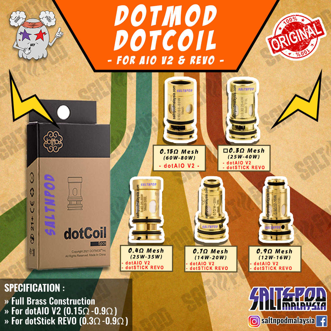 DOTMOD : dotCoil OCC dotAIO V2 COIL dotStick REVO dotTank 25mm Coil ...